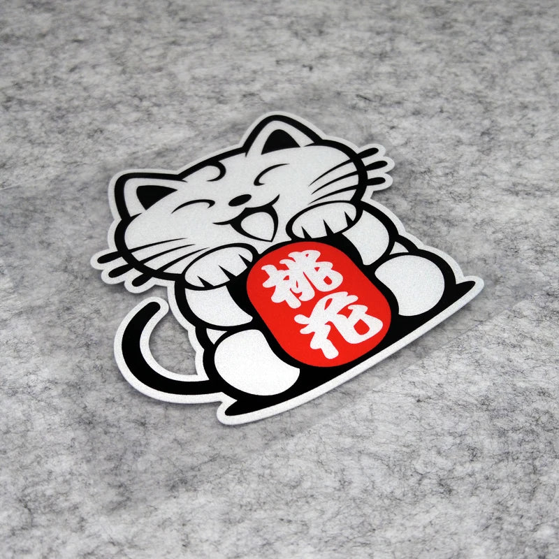Japanese Lucky Cat Sticker Decal