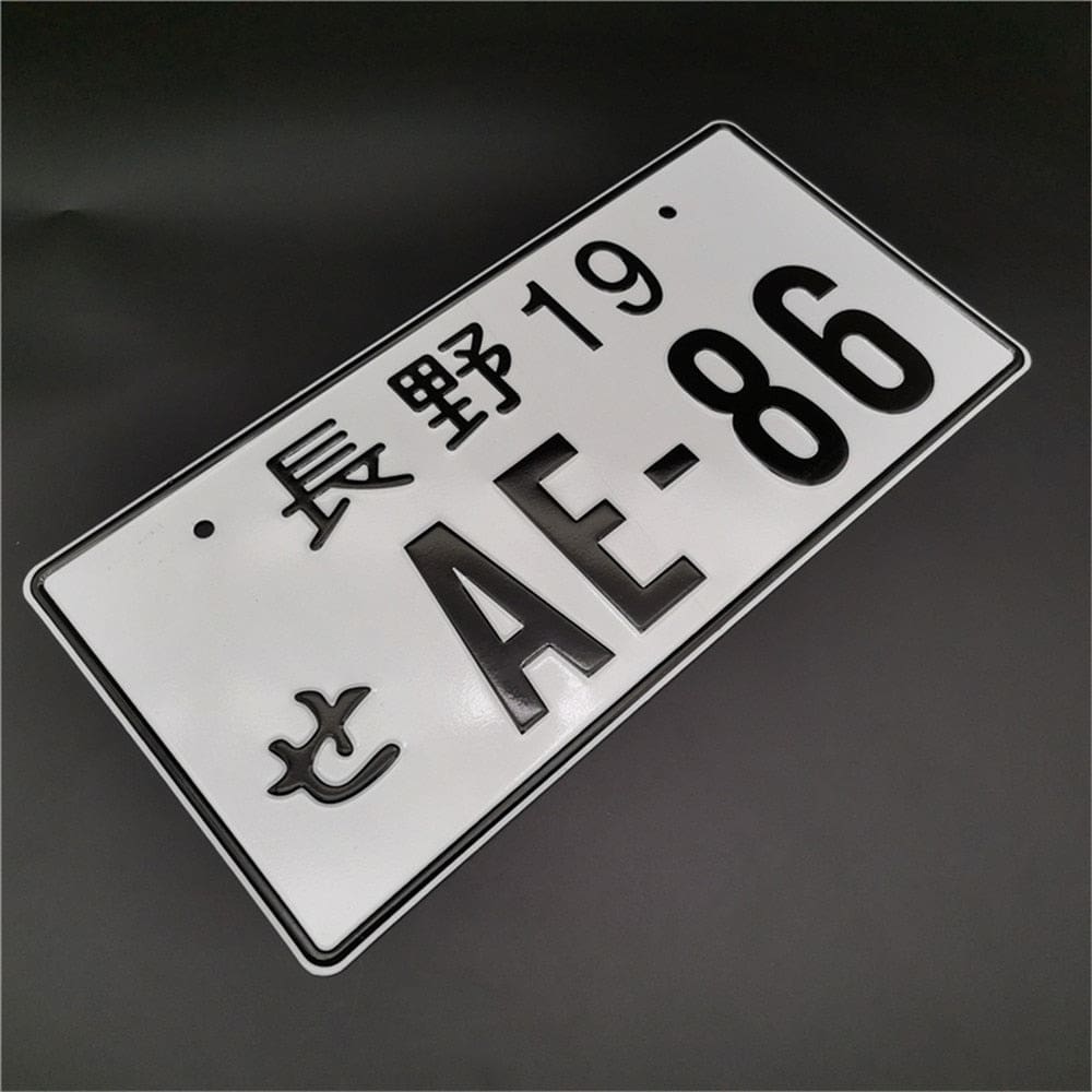 AE-86 Hachi-Roku JDM License Plate – Top JDM Store