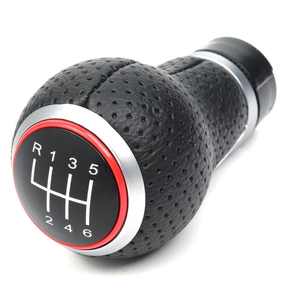 Manual Gear 6 Speed Transmission Shift Knob Perforated Leather for Audi A4 S4 B8 8K A5 8T Q5 8R S Line 07 15