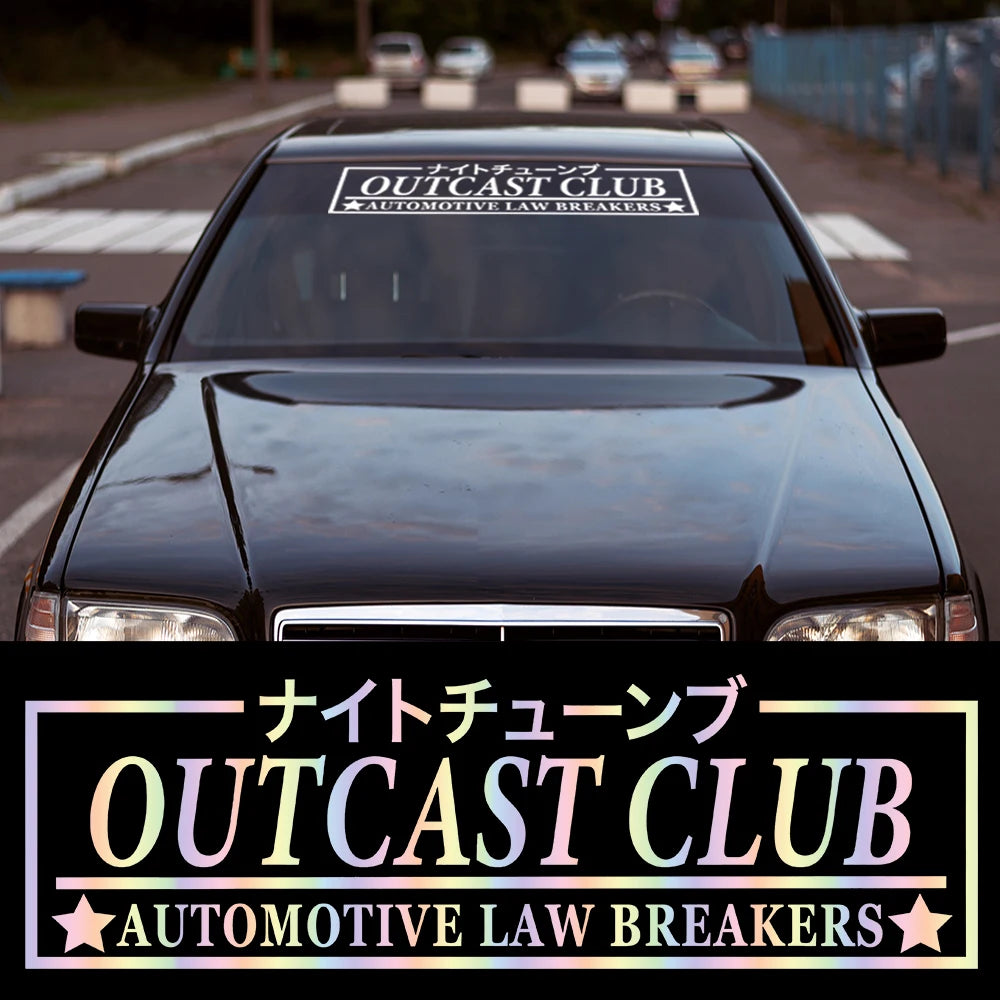OUTCAST CLUB Kanji Sticker Decal – Top JDM Store