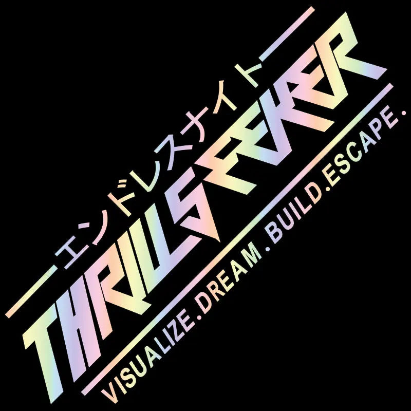 THRILL SEEKER Kanji Windshield Banner Sticker – Top JDM Store