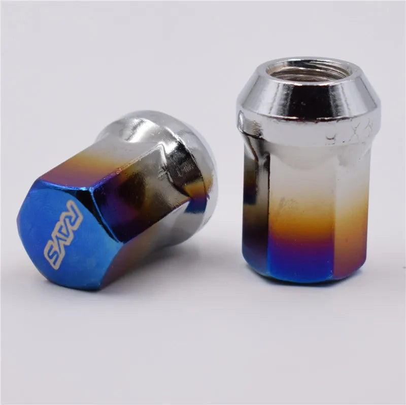 RAYS Burned Blue Heavy Duty Steel Lug Nuts 32mm – Top JDM Store