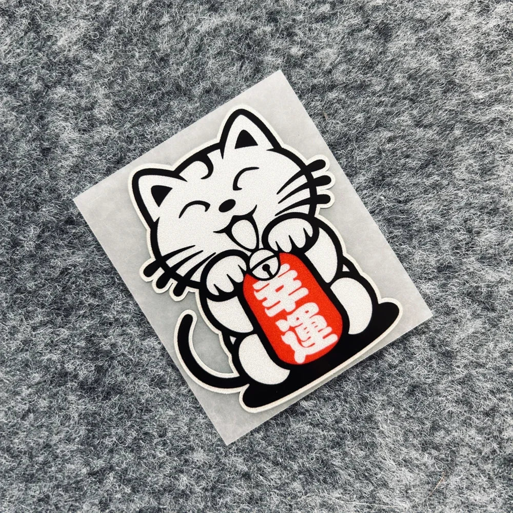 Japanese Lucky Cat Sticker Decal - Top JDM Store
