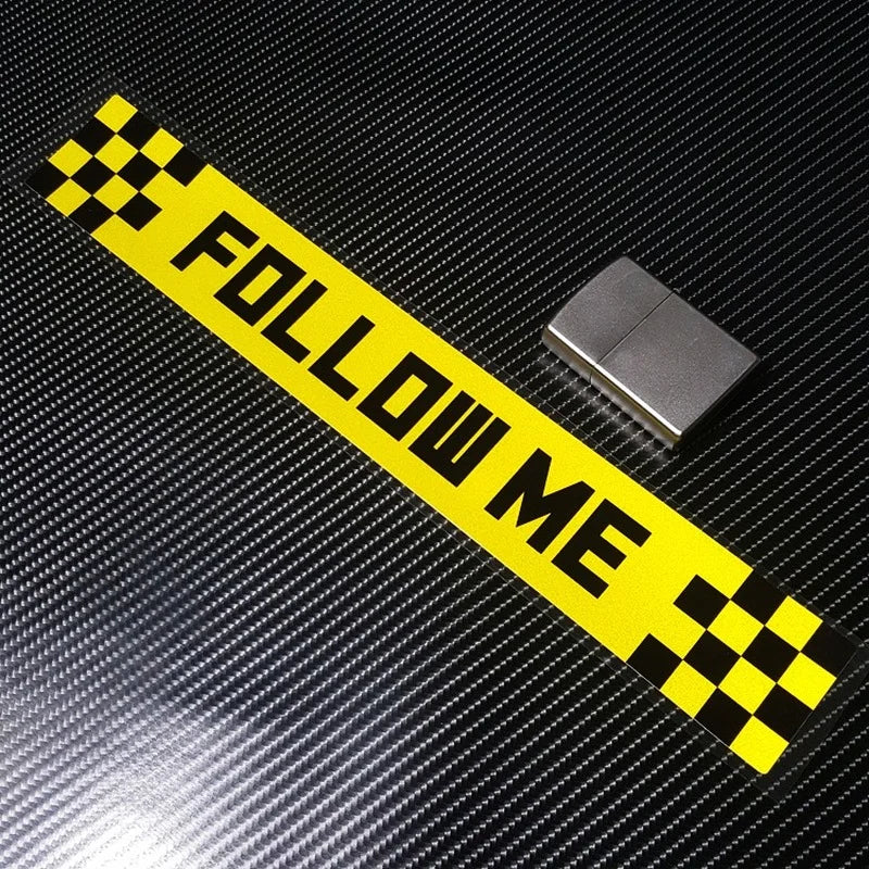 FOLLOW ME Caution Car Sticker Decal - Top JDM Store