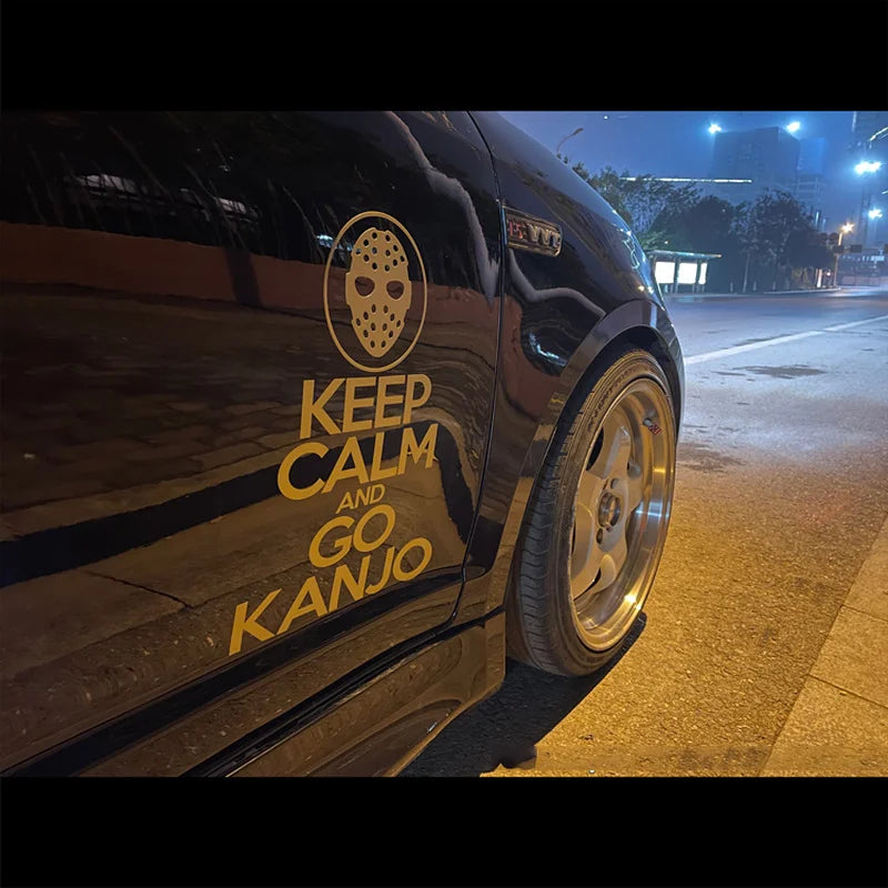 KEEP CALM AND GO KANJO Sticker Decal - Top JDM Store