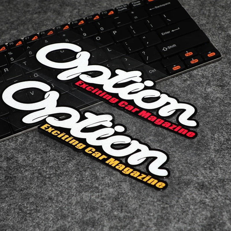 Option Car Magazine Sticker - Top JDM Store
