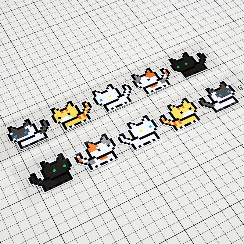 Pixel Cats Sticker Decal - Top JDM Store