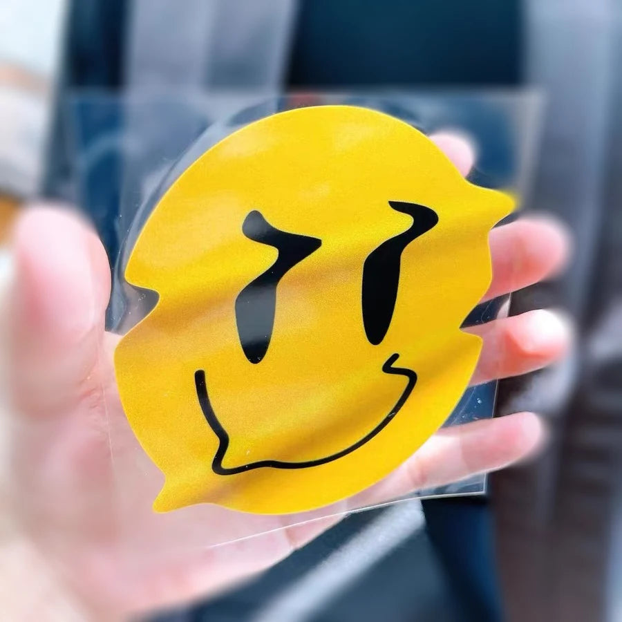 Twisted Smiley Face Sticker Decal - Top JDM Store