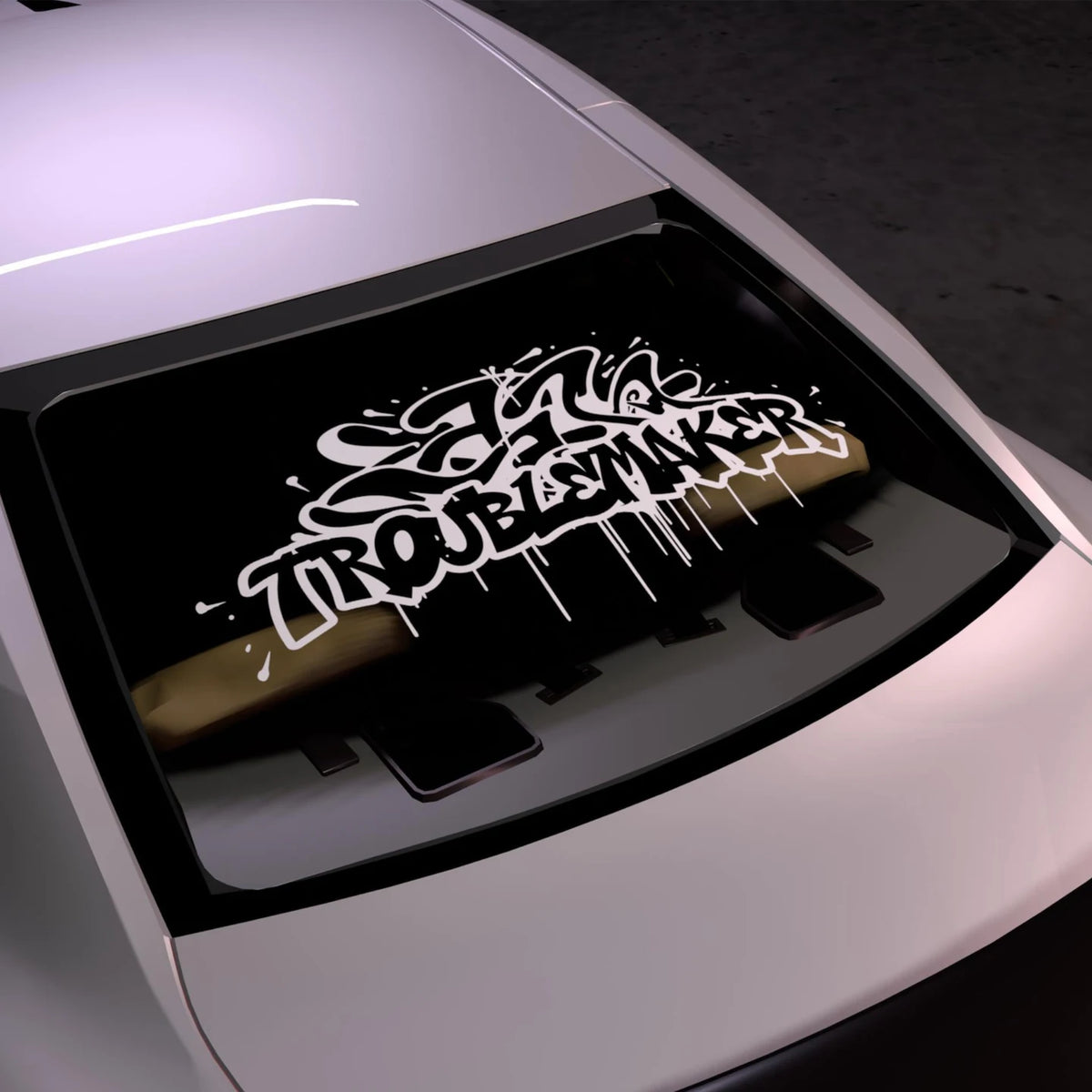 TROUBLEMAKER Grafitti Windshield Sticker – Top JDM Store
