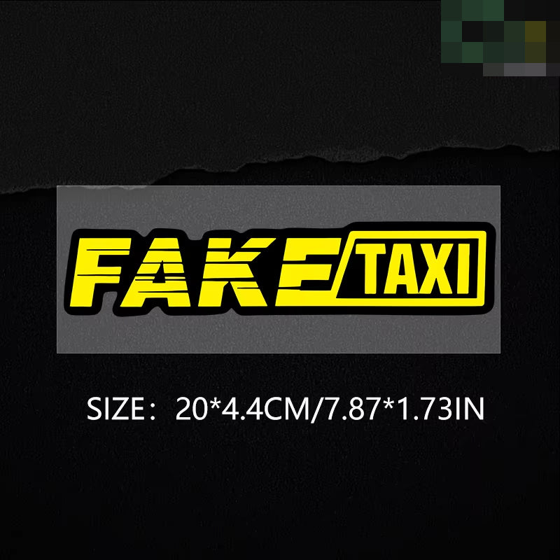 FAKE TAXI Decal Sticker – Top JDM Store