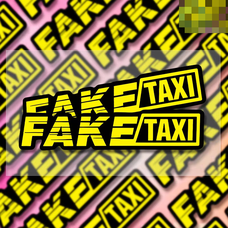 FAKE TAXI Decal Sticker – Top JDM Store