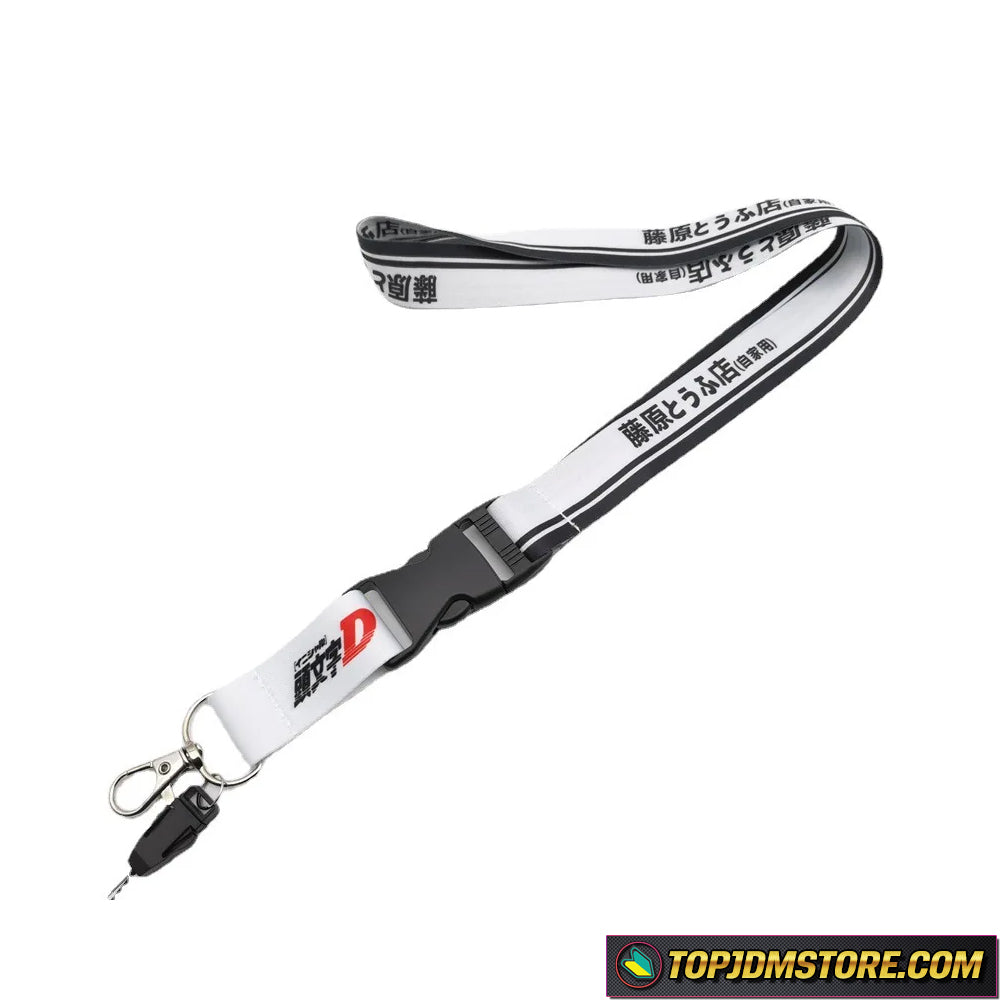 Initial D White Lanyard – Top JDM Store