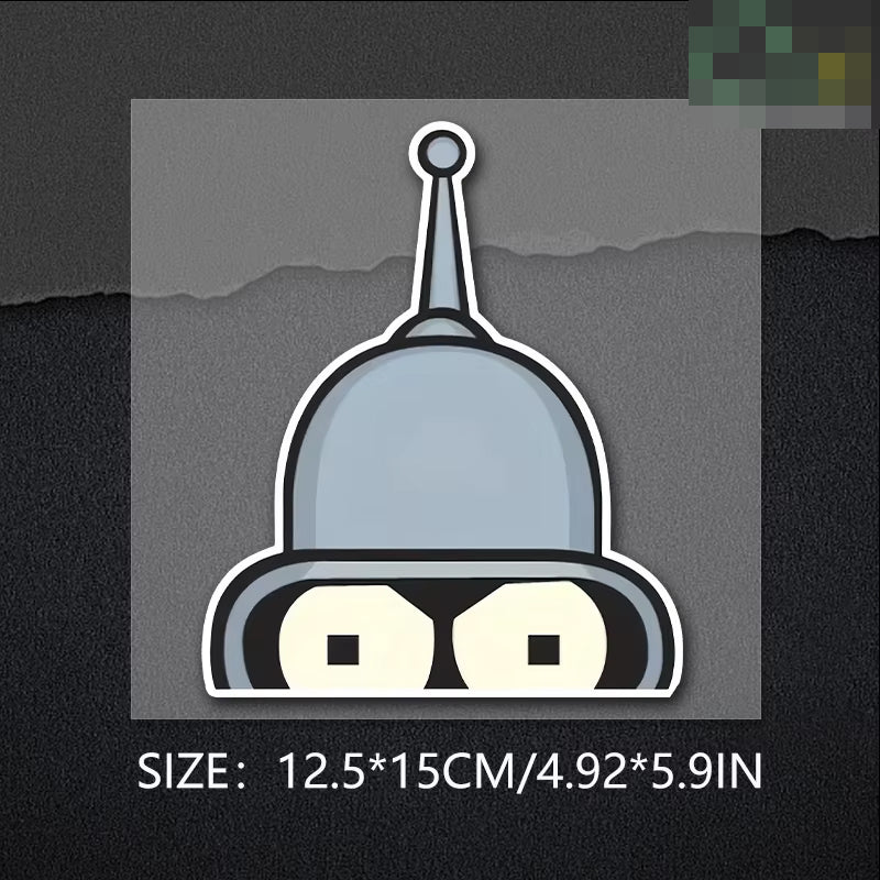 Robot Eyes Decal Sticker – Top JDM Store