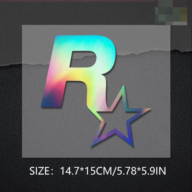 R Star Car Sticker Decal - Top JDM Store
