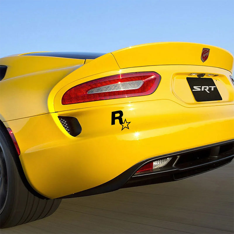 R Star Car Sticker Decal - Top JDM Store