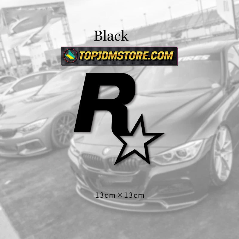 R Star Car Sticker Decal - Top JDM Store