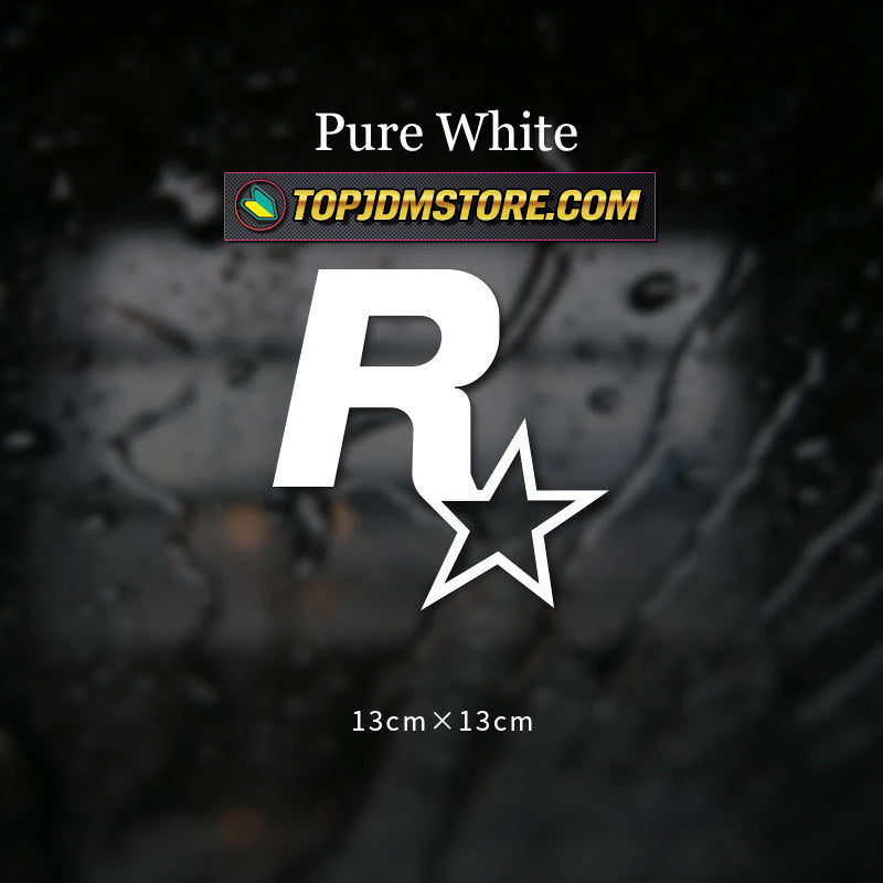 R Star Car Sticker Decal - Top JDM Store