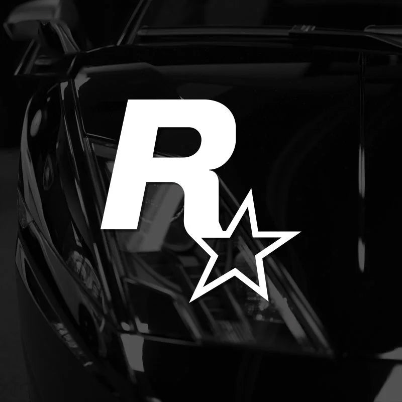 R Star Car Sticker Decal - Top JDM Store