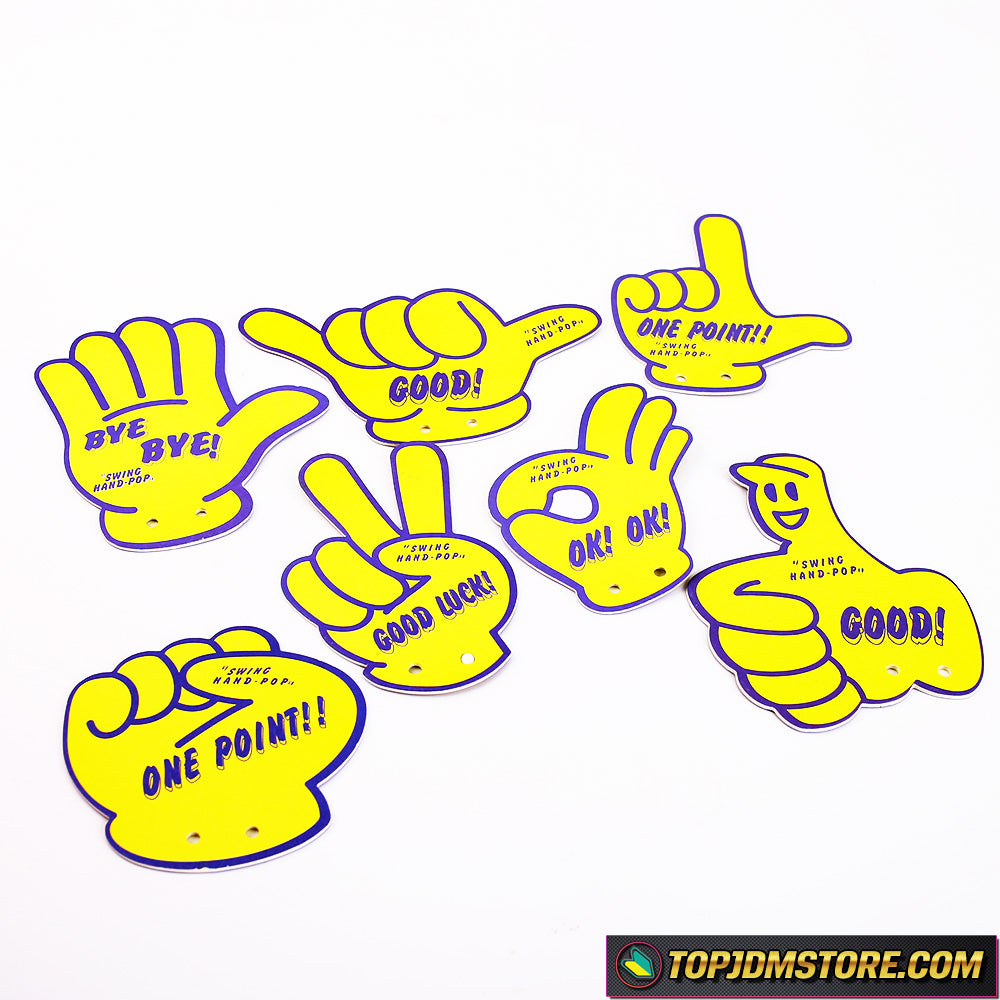 Swing Hand Pop Japanese Air Freshener Yellow – Top JDM Store