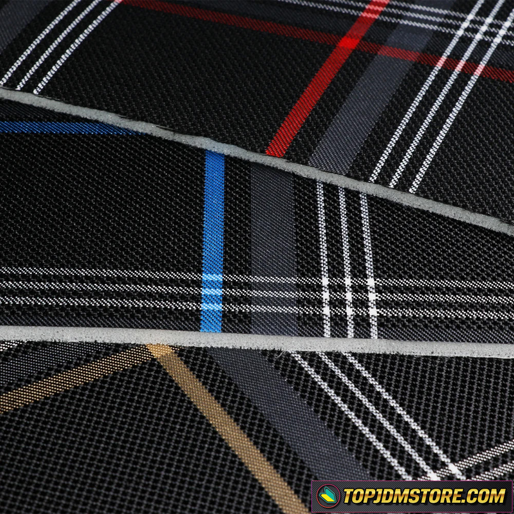 Plaid Cushioned Seat Fabric Material Cloth – Top JDM Store