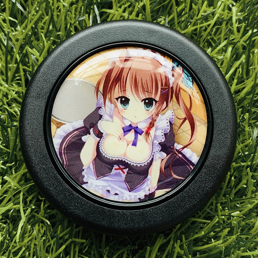 Anime Maid Horn Button | Itasha Style JDM Steering Wheel – Top JDM Store