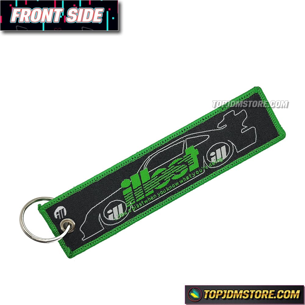 JDM Bride illest Racing Key Ring Embroidery Keychain Green – Top JDM Store