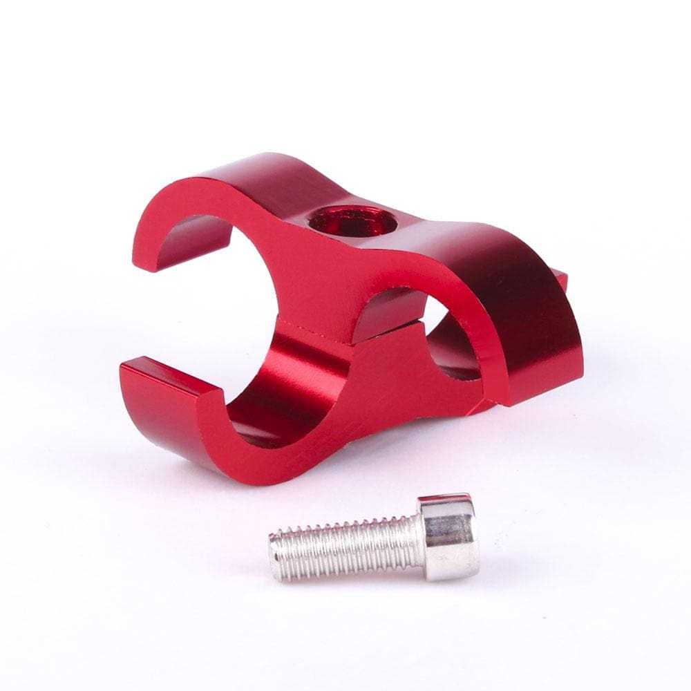 Dual Stepped Billet Braided Hose Separator Clamp Cable Fastener AN6 ...