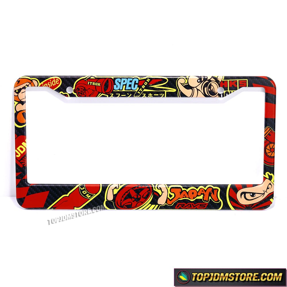 JDM Graffiti Bomb License Plate Frame – Top JDM Store