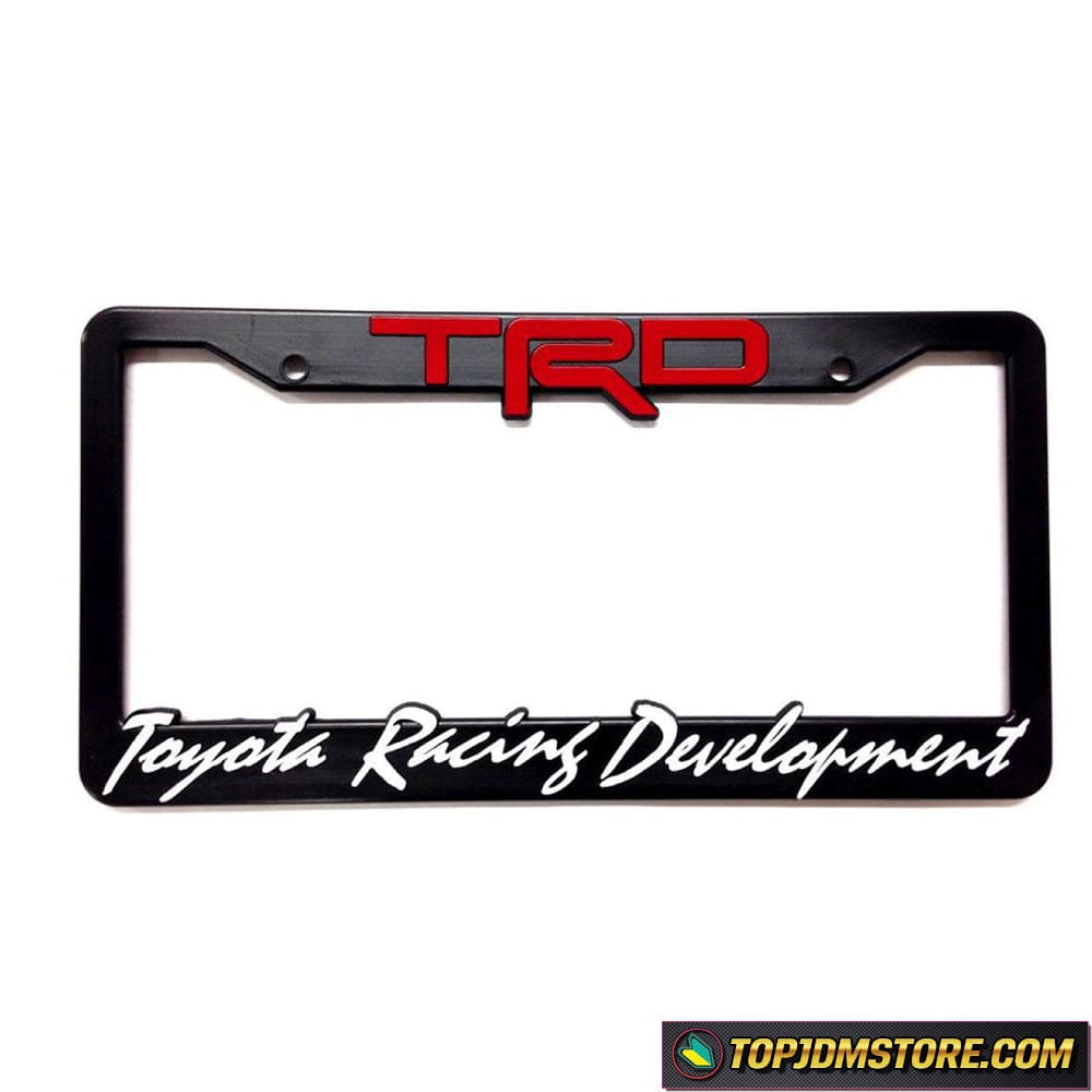TRD License Plate Frame | Toyota Racing Development JDM Style – Top JDM ...