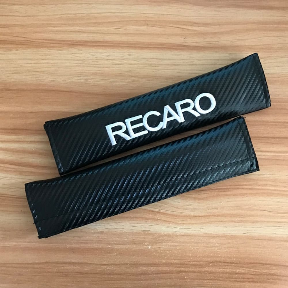 RECARO Carbon Fiber Seat Belt Pads | JDM Racing Interior Gear – Top JDM ...