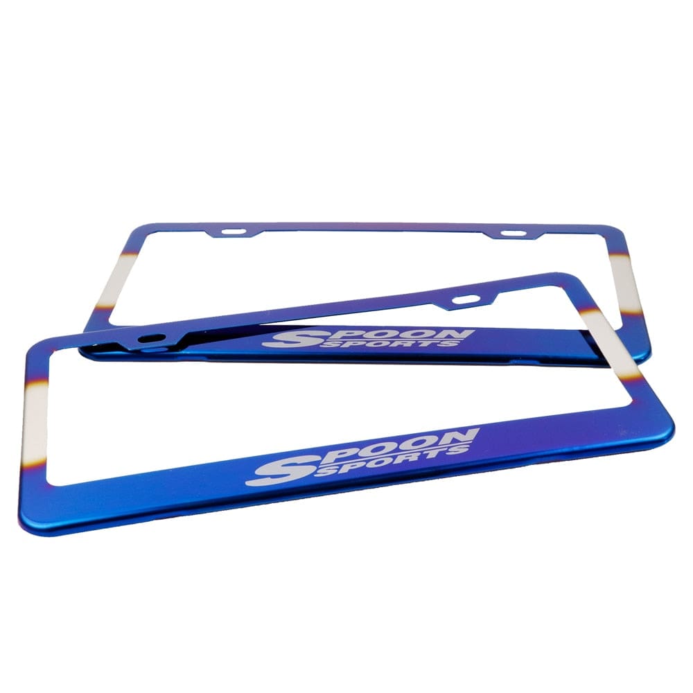 Spoon Sports Blue Burned License Plate Frame – Top JDM Store