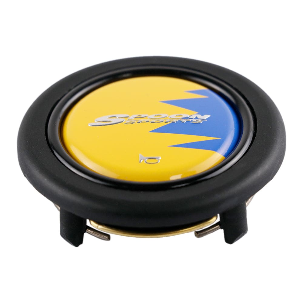Spoon Sports Horn Button - Yellow & Blue JDM Steering Wheel – Top JDM Store