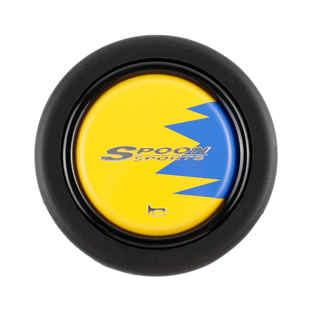 Spoon Sports Horn Button - Yellow & Blue JDM Steering Wheel – Top JDM Store