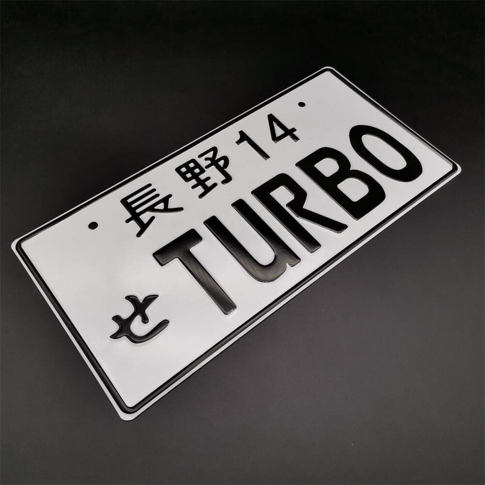 TURBO JDM License Plate – Top JDM Store