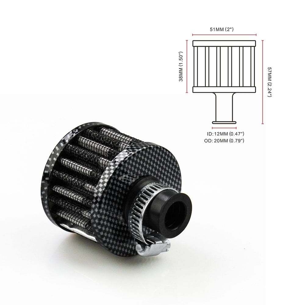 Universal Crankcase Vent Breather Filter 12mm – Top JDM Store